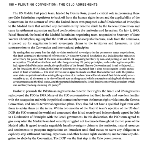 The 4th Geneva Convention and the Oslo Accords | Notes From Underground